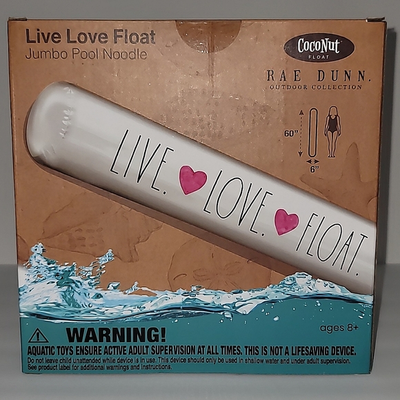 Rae Dunn | Other | Rae Dunn Live Love Float Jumbo Pool Noodle | Poshmark